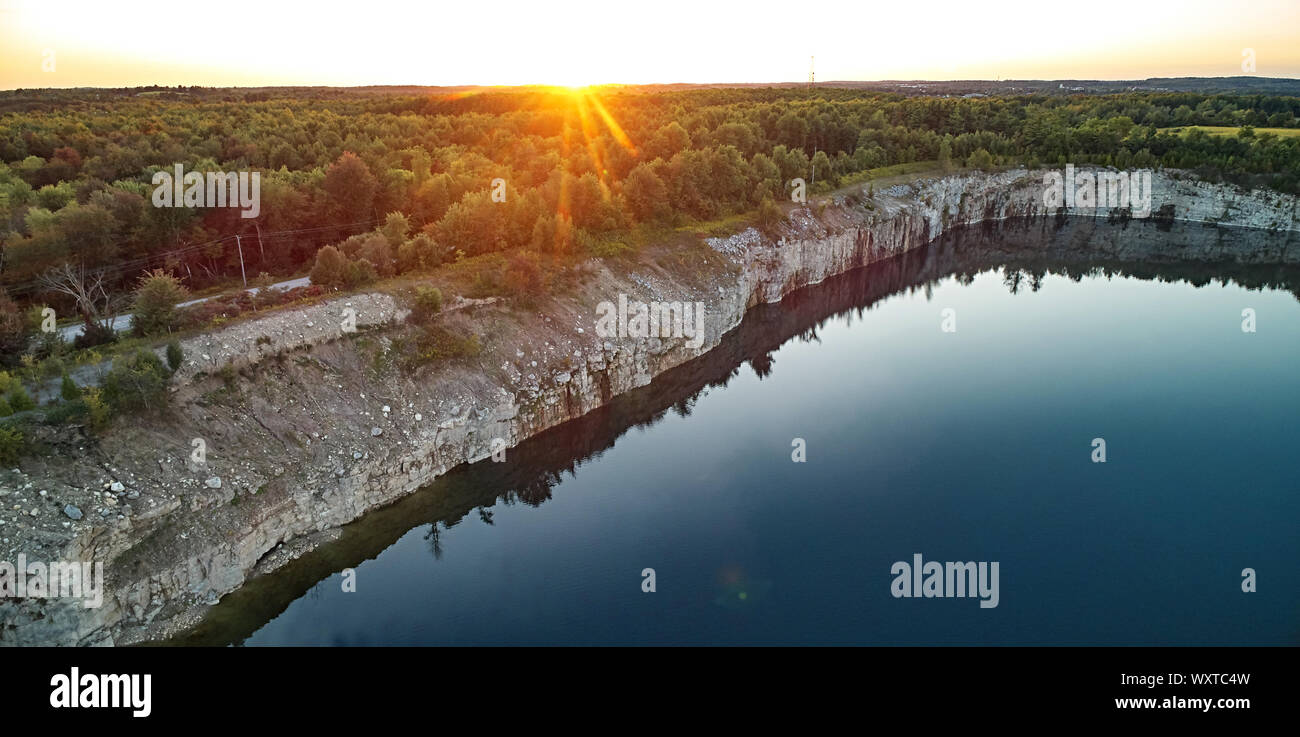Acton stone quarry Stock Photo - Alamy