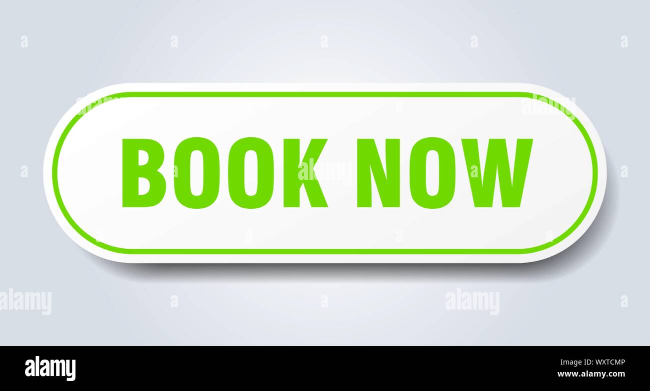 Book now rounded button label hi-res stock photography and images - Alamy