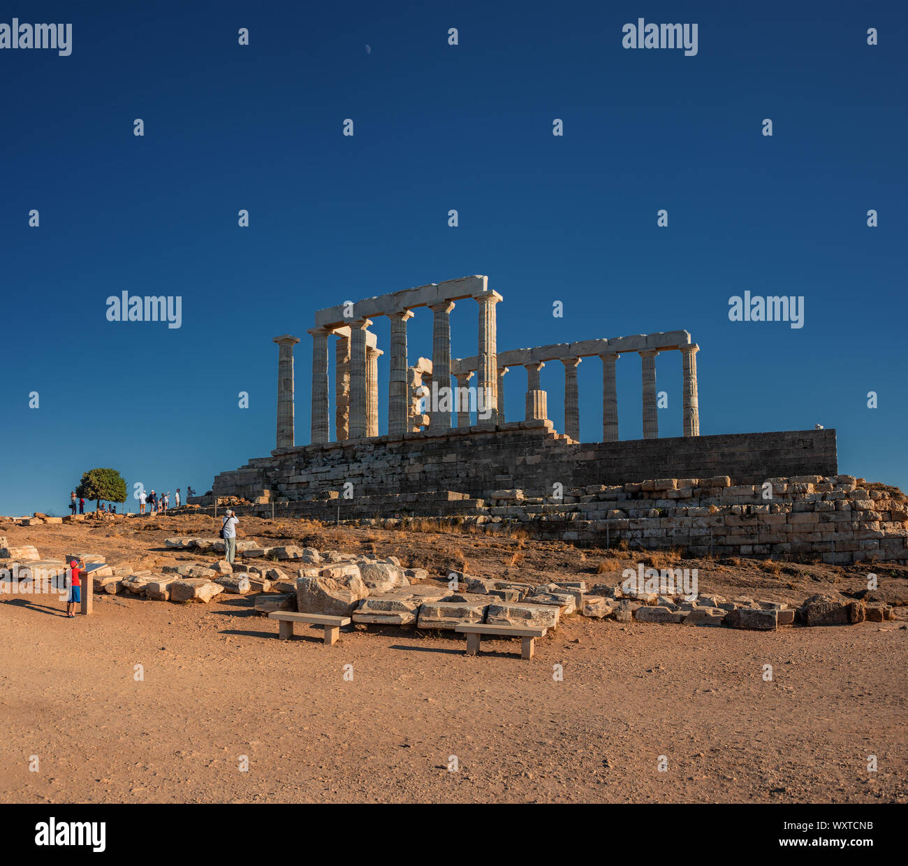Poseidon's Temple in Cap Sounio, Greece Stock Photo - Alamy
