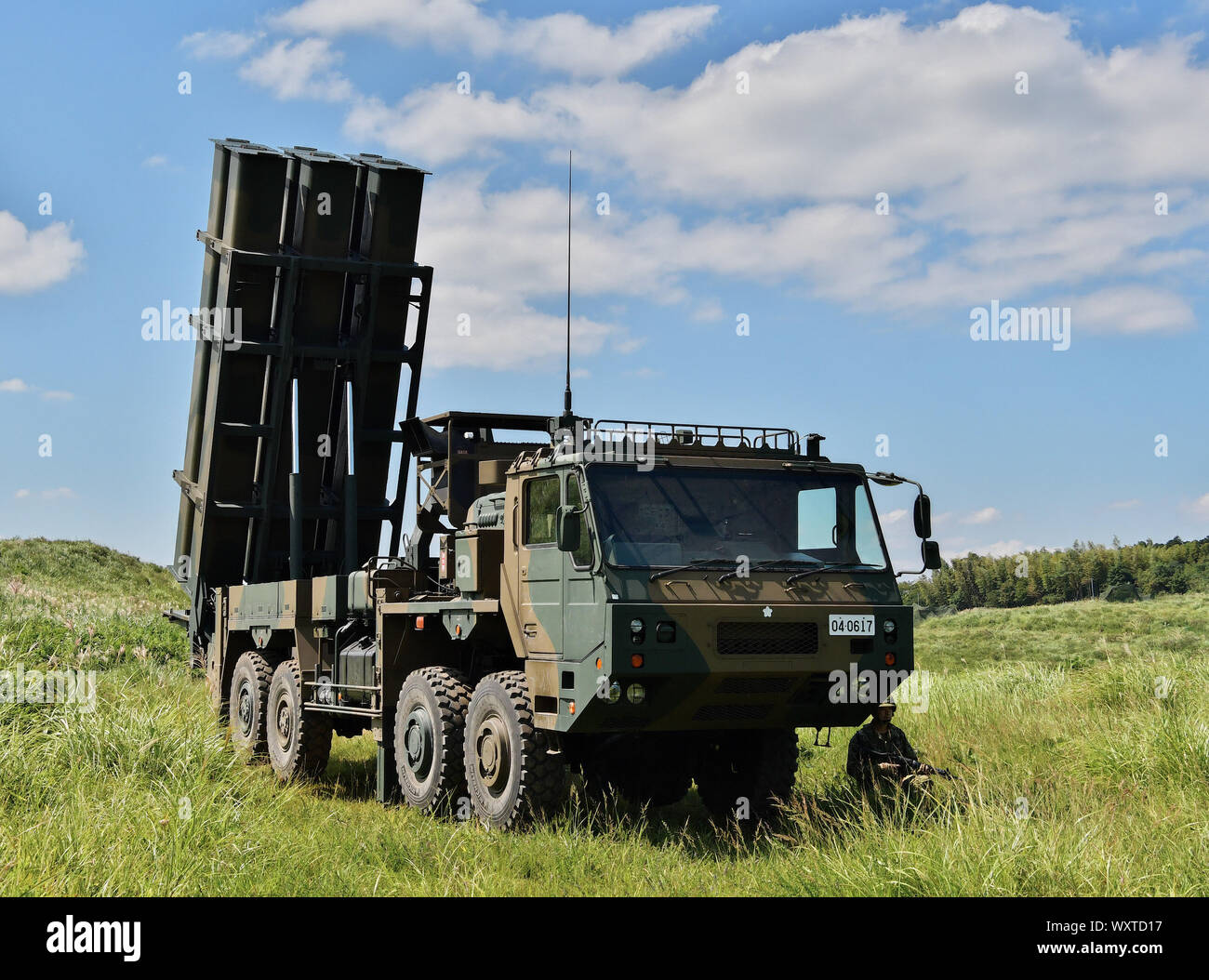 Type 12 Surface-to-Ship Missile of Japan Ground Self-Defense Force take ...