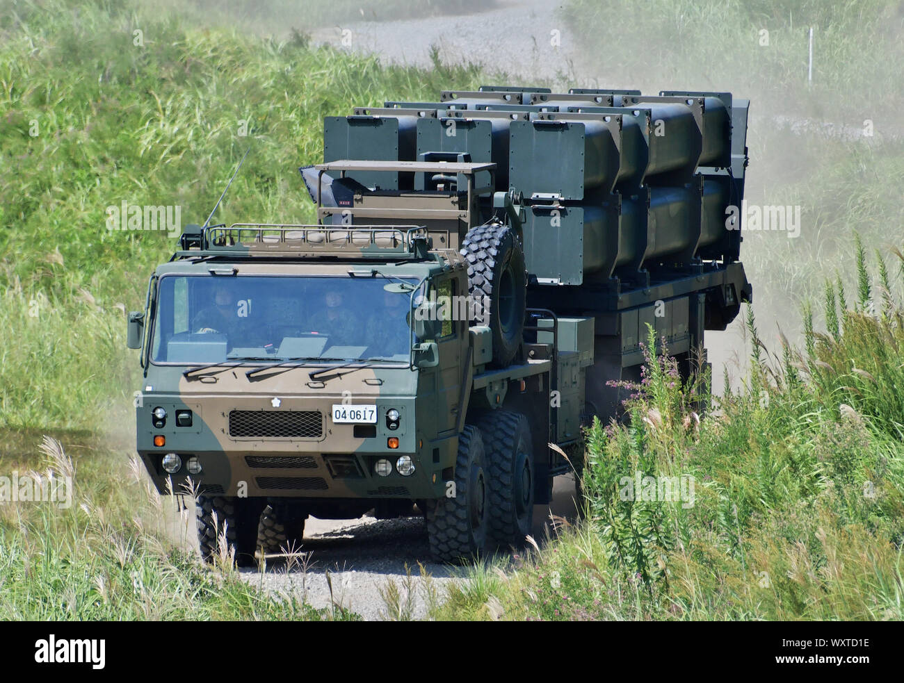 Type 12 Surface-to-Ship Missile of Japan Ground Self-Defense Force take ...