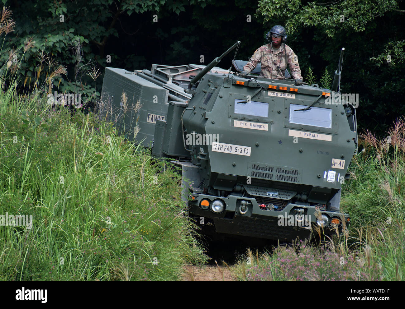 High Mobility Artillery Rocket System(HIMARS) of U.S. Army take part in ...