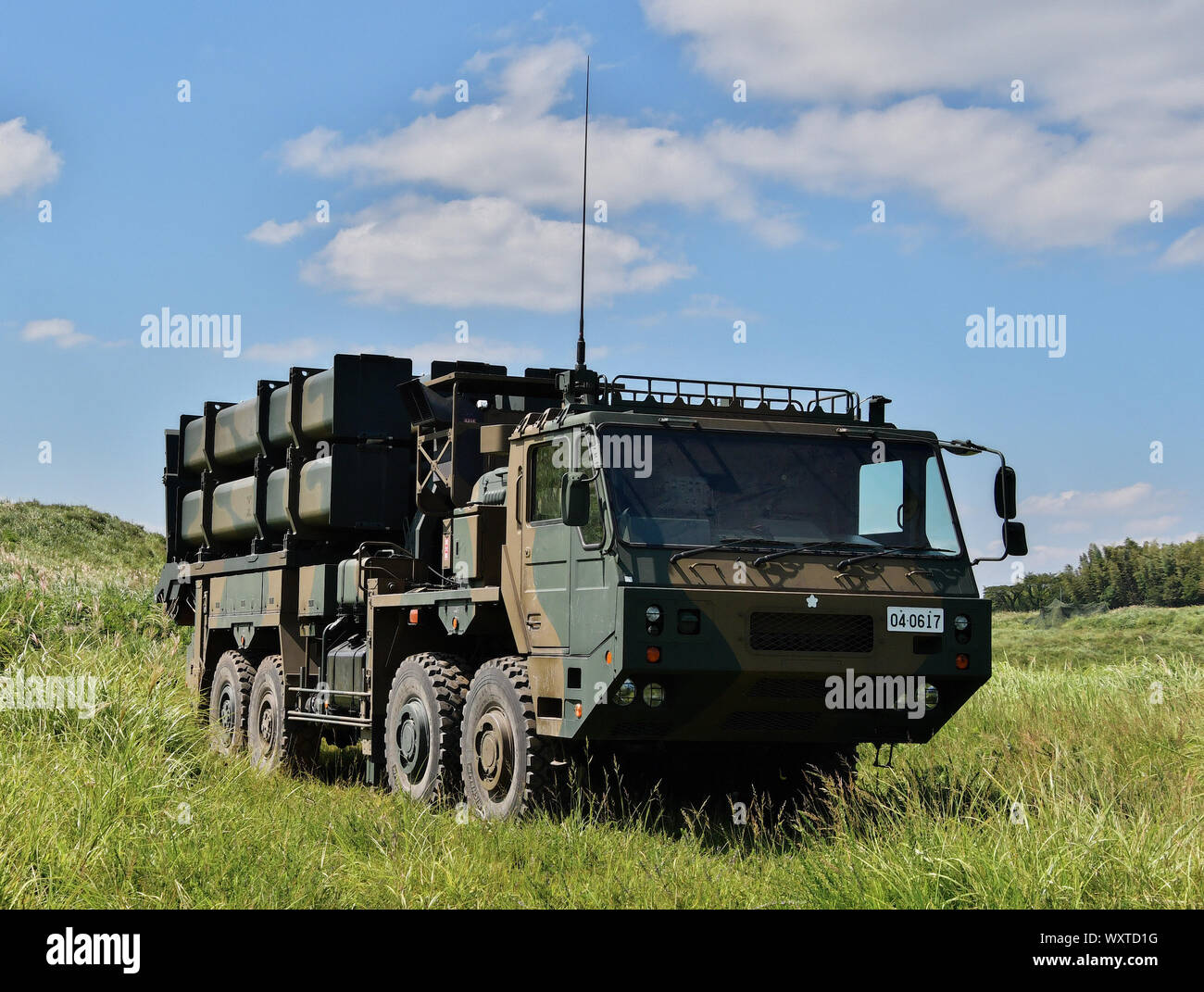 Type 12 Surface-to-Ship Missile of Japan Ground Self-Defense Force take ...