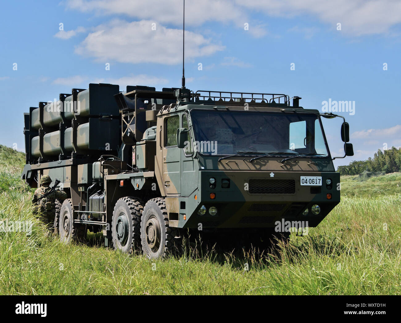 Type 12 Surface-to-Ship Missile of Japan Ground Self-Defense Force take ...