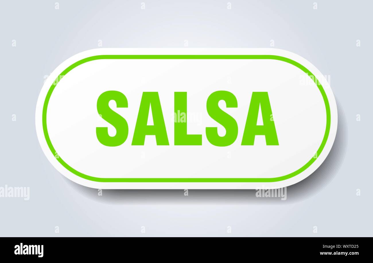 salsa sign. salsa rounded green sticker. salsa Stock Vector Image & Art ...