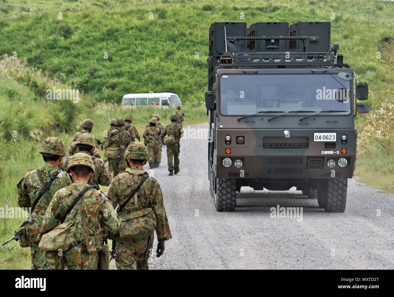 Type 12 Surface-to-Ship Missile of Japan Ground Self-Defense Force take ...