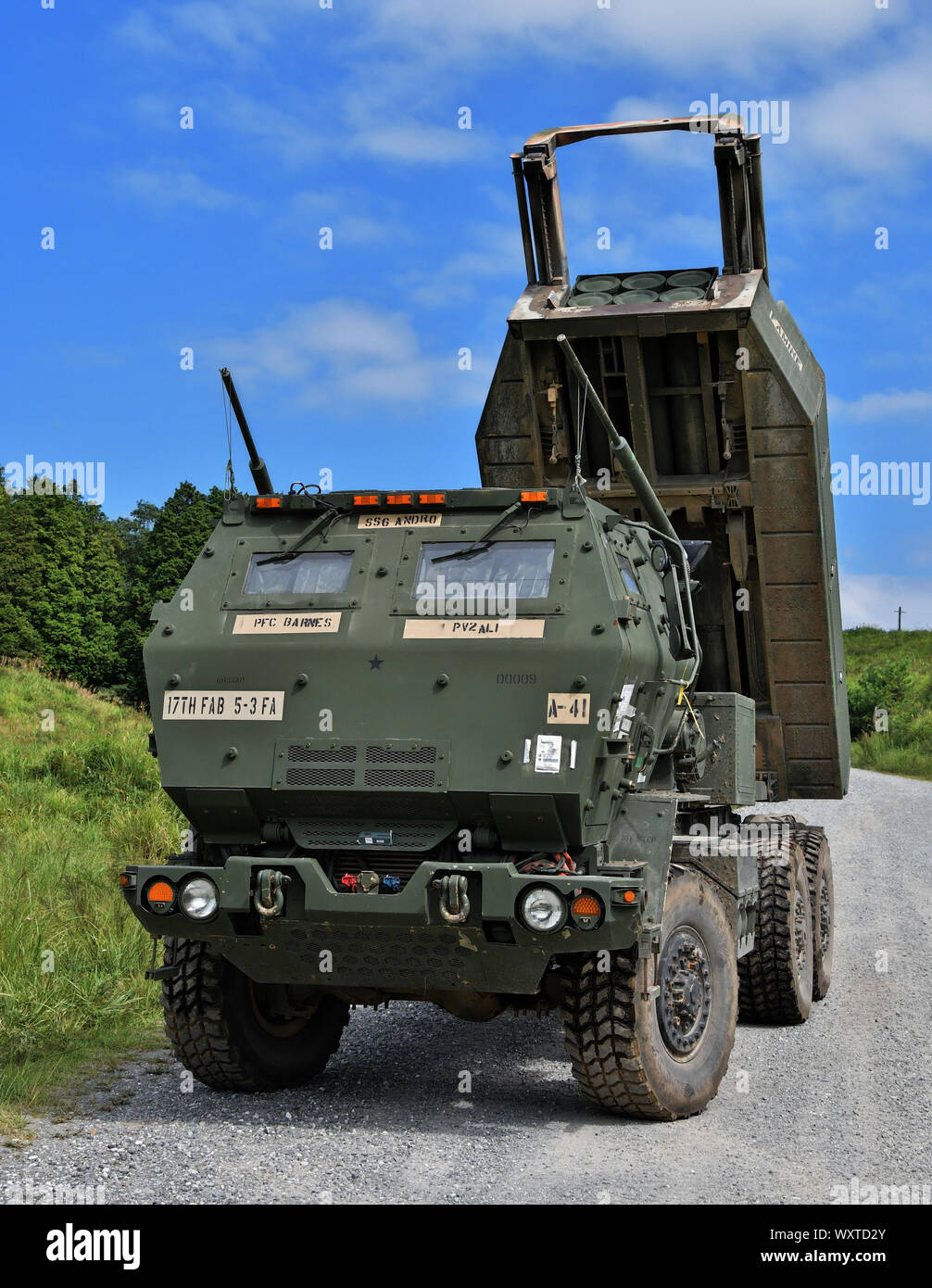 High Mobility Artillery Rocket System(HIMARS) of U.S. Army take part in ...