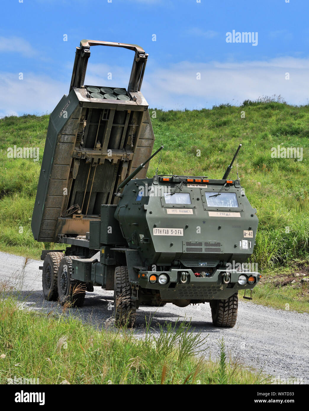 High Mobility Artillery Rocket System(HIMARS) of U.S. Army take part in ...