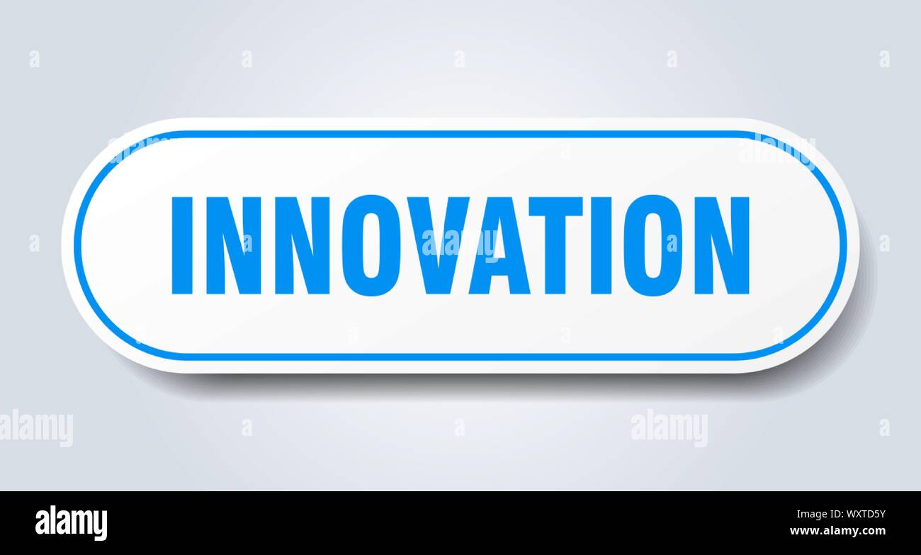 innovation sign. innovation rounded blue sticker. innovation Stock ...
