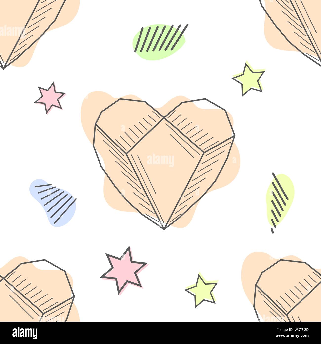Seamless pastel diamonds pattern. Background with colorful gemstones ...