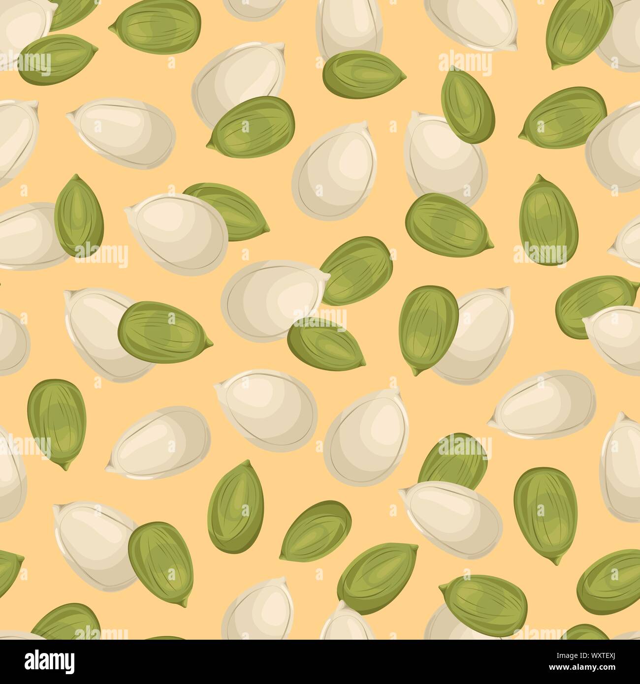 Pattern pumpkin seeds Stock Vector Images - Alamy