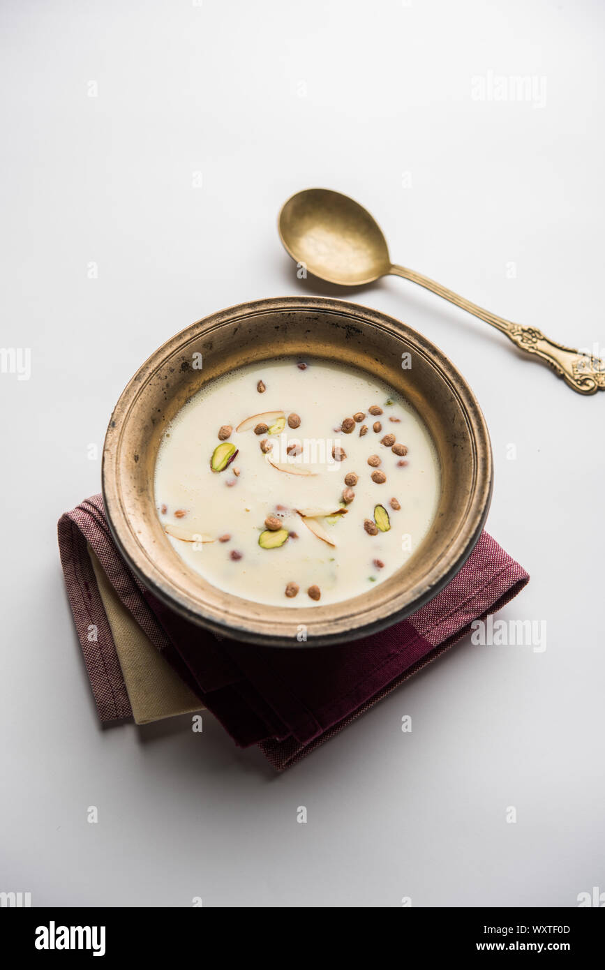Basundi / Rabri or Rabdi - is a dessert made of condensed milk and dry ...