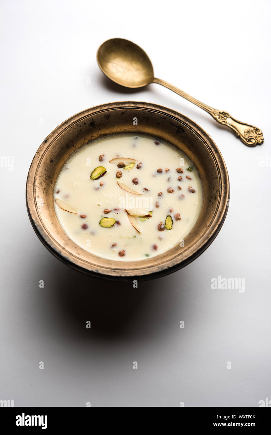 Basundi / Rabri or Rabdi - is a dessert made of condensed milk and dry ...