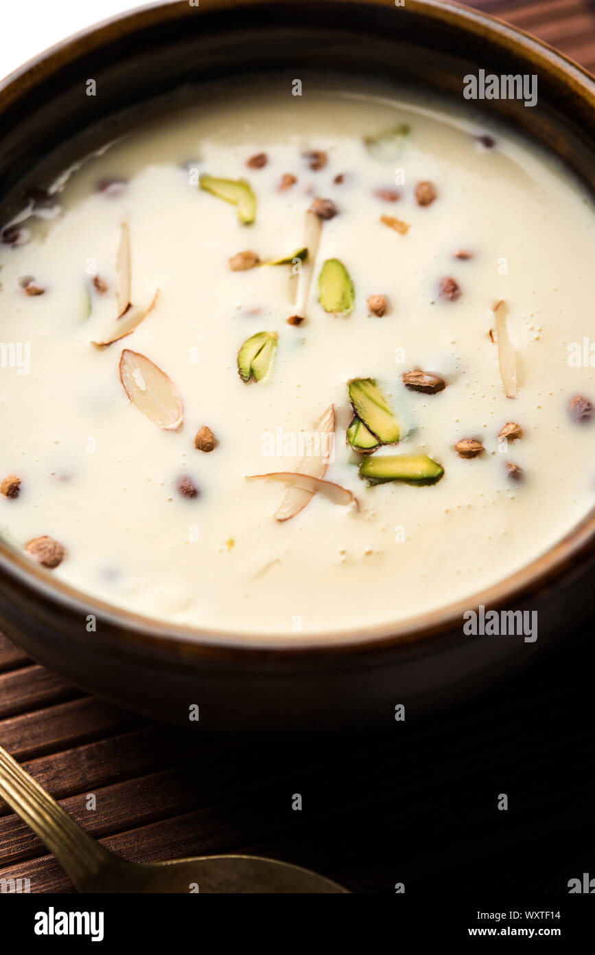 Basundi / Rabri or Rabdi - is a dessert made of condensed milk and dry ...