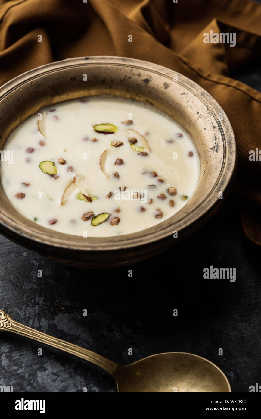 Basundi / Rabri or Rabdi - is a dessert made of condensed milk and dry ...