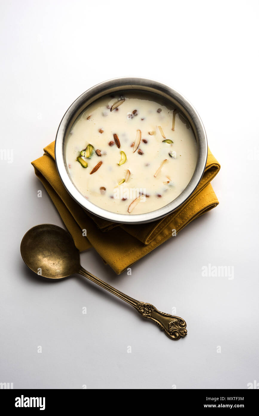 Basundi / Rabri or Rabdi - is a dessert made of condensed milk and dry ...