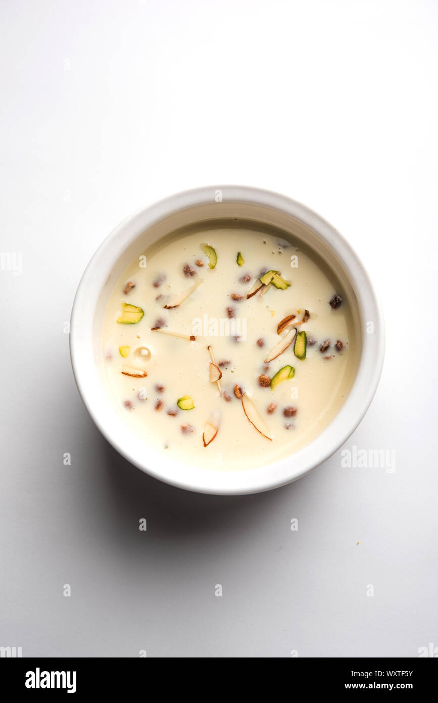 Basundi / Rabri or Rabdi - is a dessert made of condensed milk and dry ...