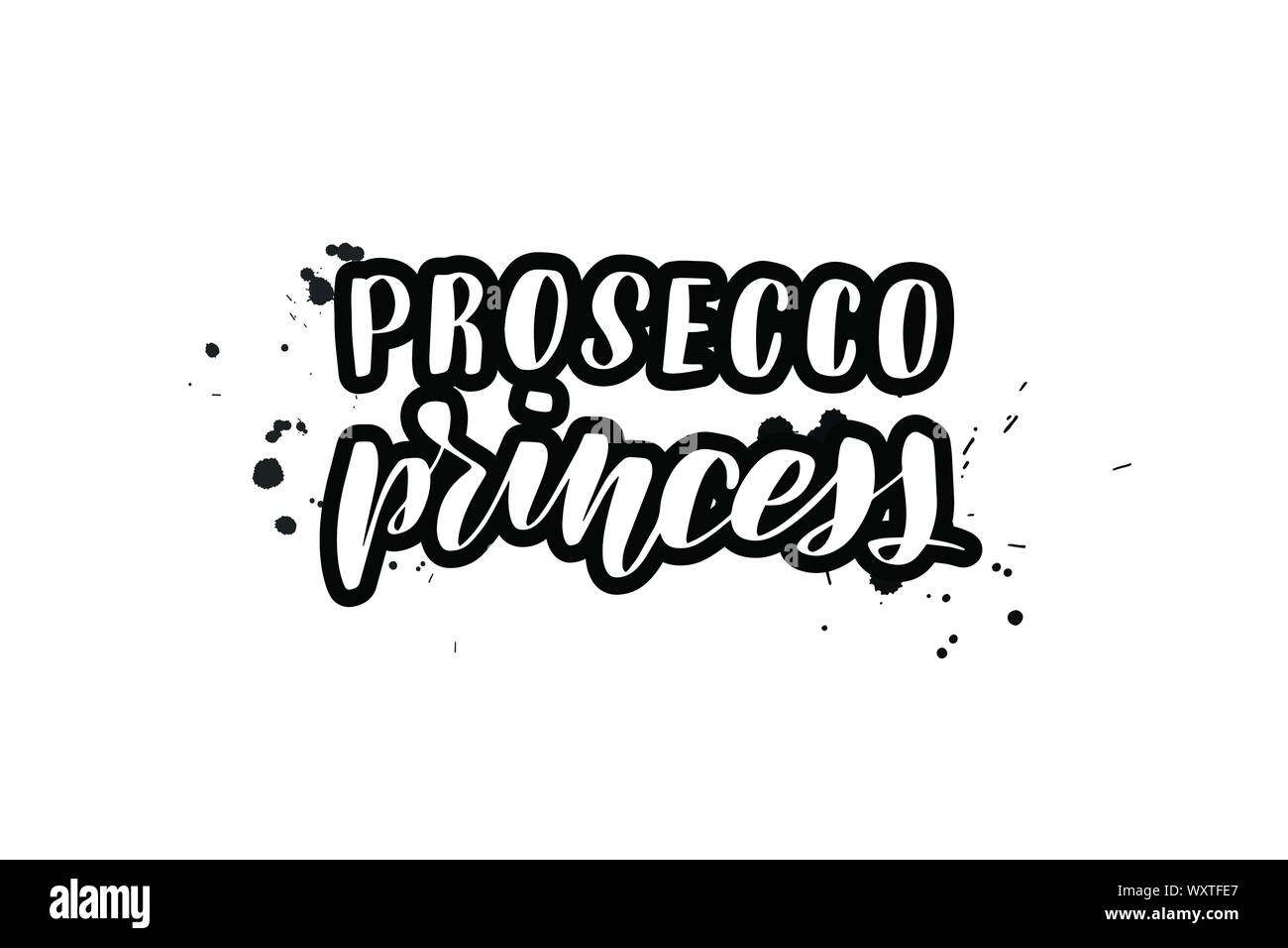 Vector calligraphy illustration isolated on white background Stock ...