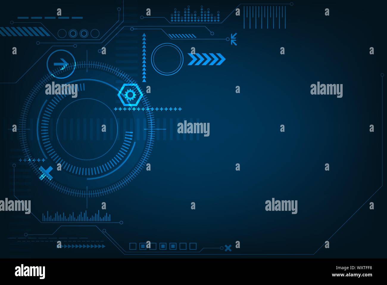 Vector background in the concept of technology Stock Vector Image & Art ...