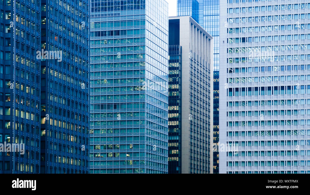 Marunouchi District modern office buildings Tokyo downtown cityscape in ...