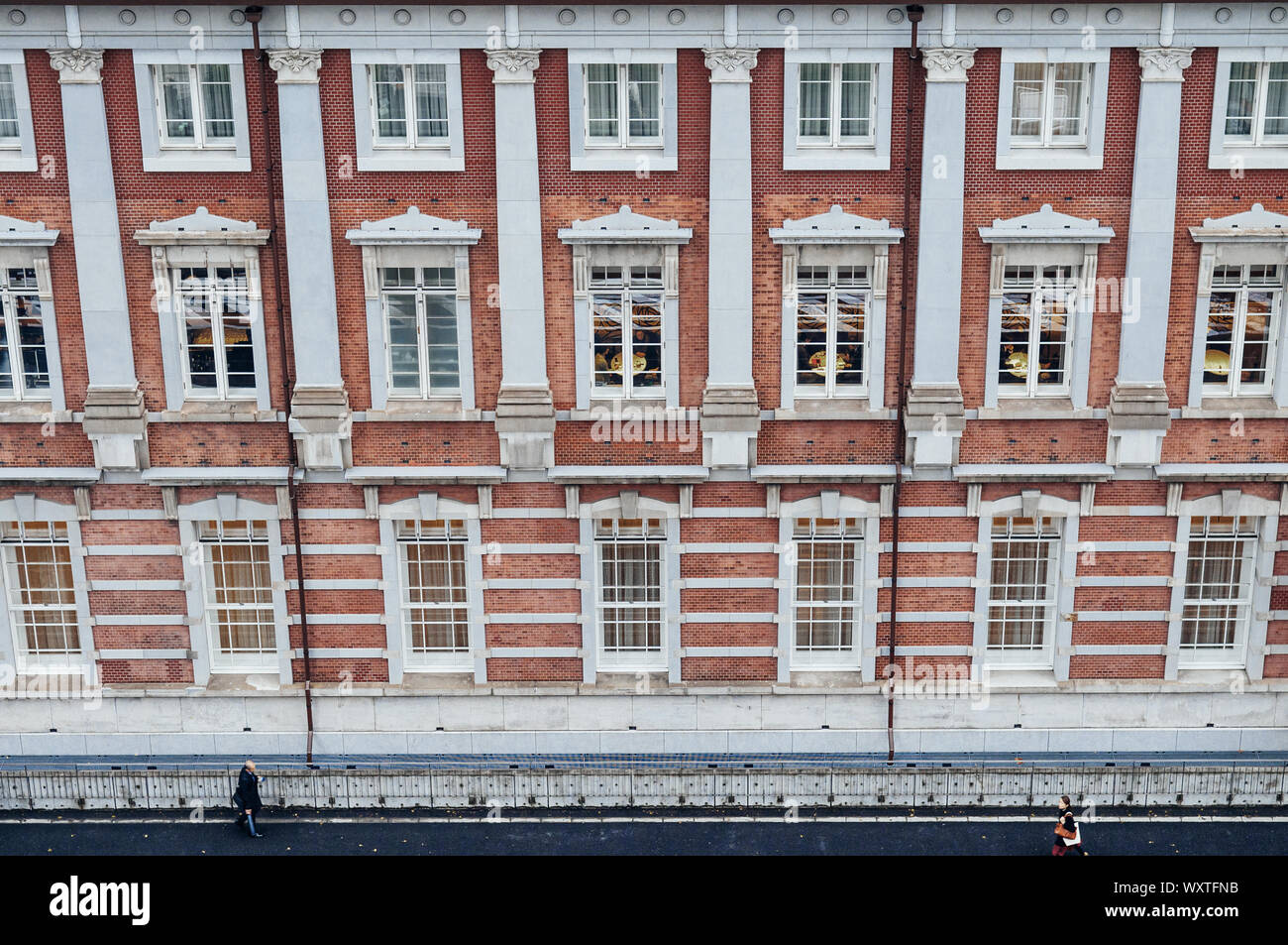 DEC 6, 2019 Tokyo, Japan - Tokyo Station historic red brick building ...