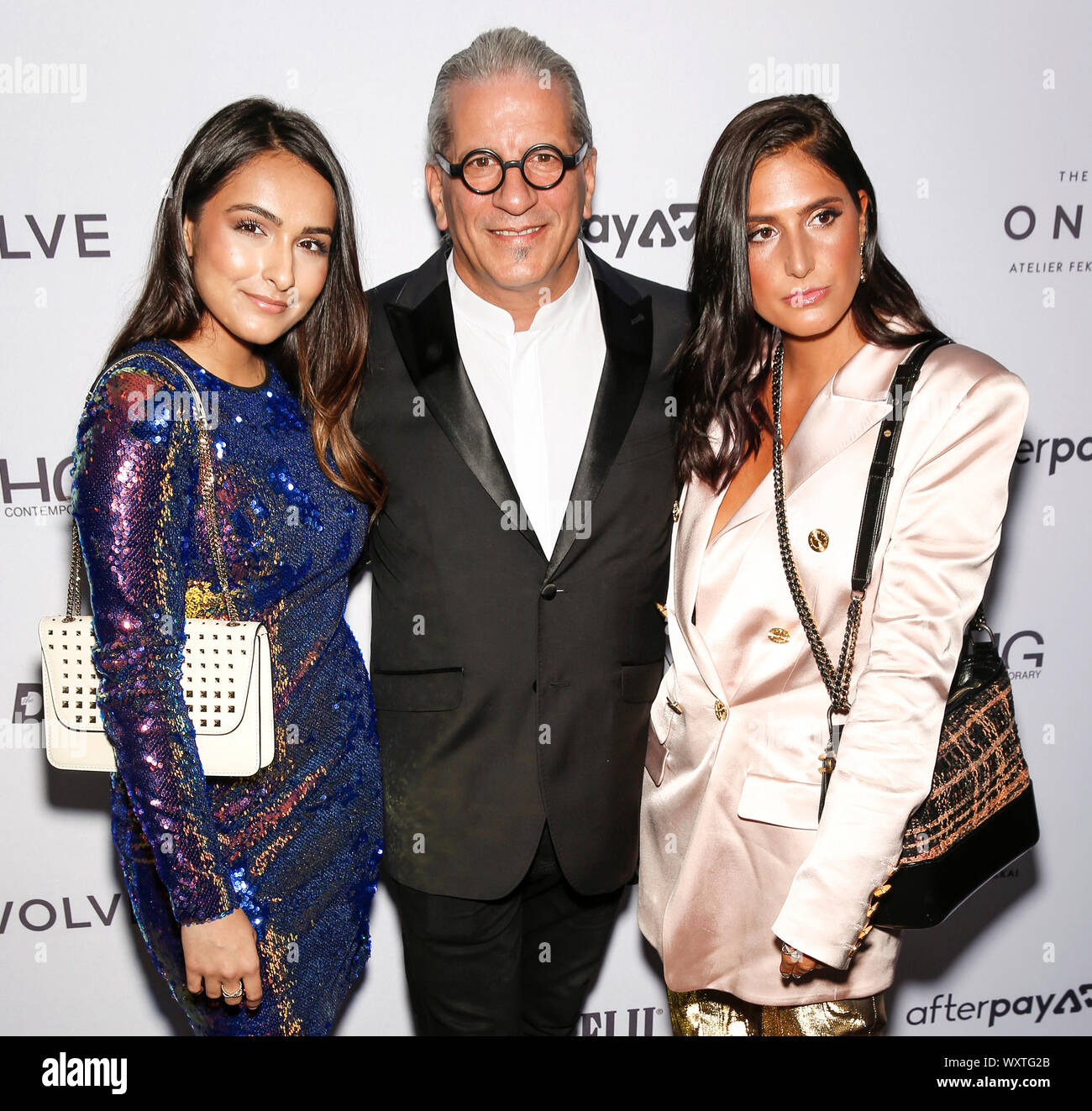 NEW YORK, NY - September 05, 2019: (L-R) Nita Mann, Steven Lagos, and ...