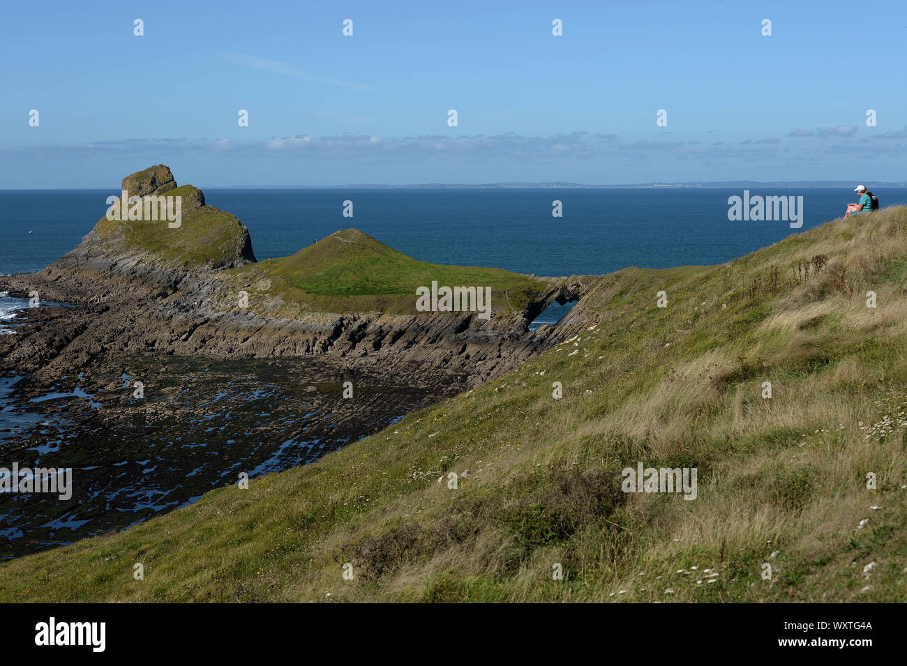 Worm's Head situated is the most westerly point on the Gower and ...