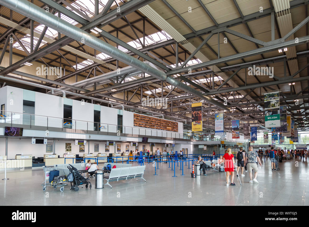 Weeze, Germany – June 23, 2019: Terminal of Weeze Niederrhein airport ...