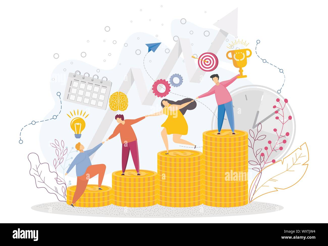 Economic ladder Stock Vector Images - Alamy