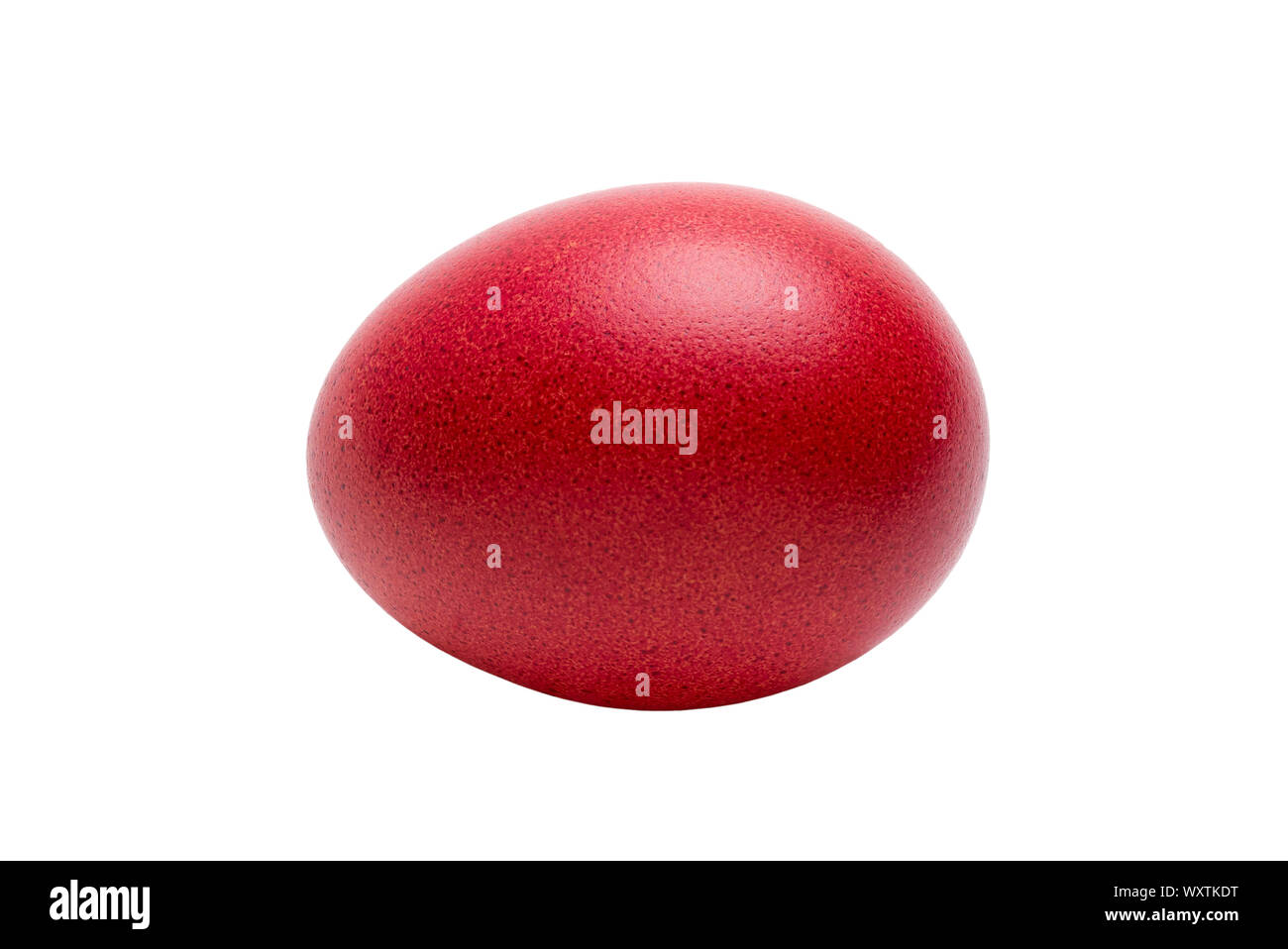 Red easter egg isolated white background Stock Photo - Alamy