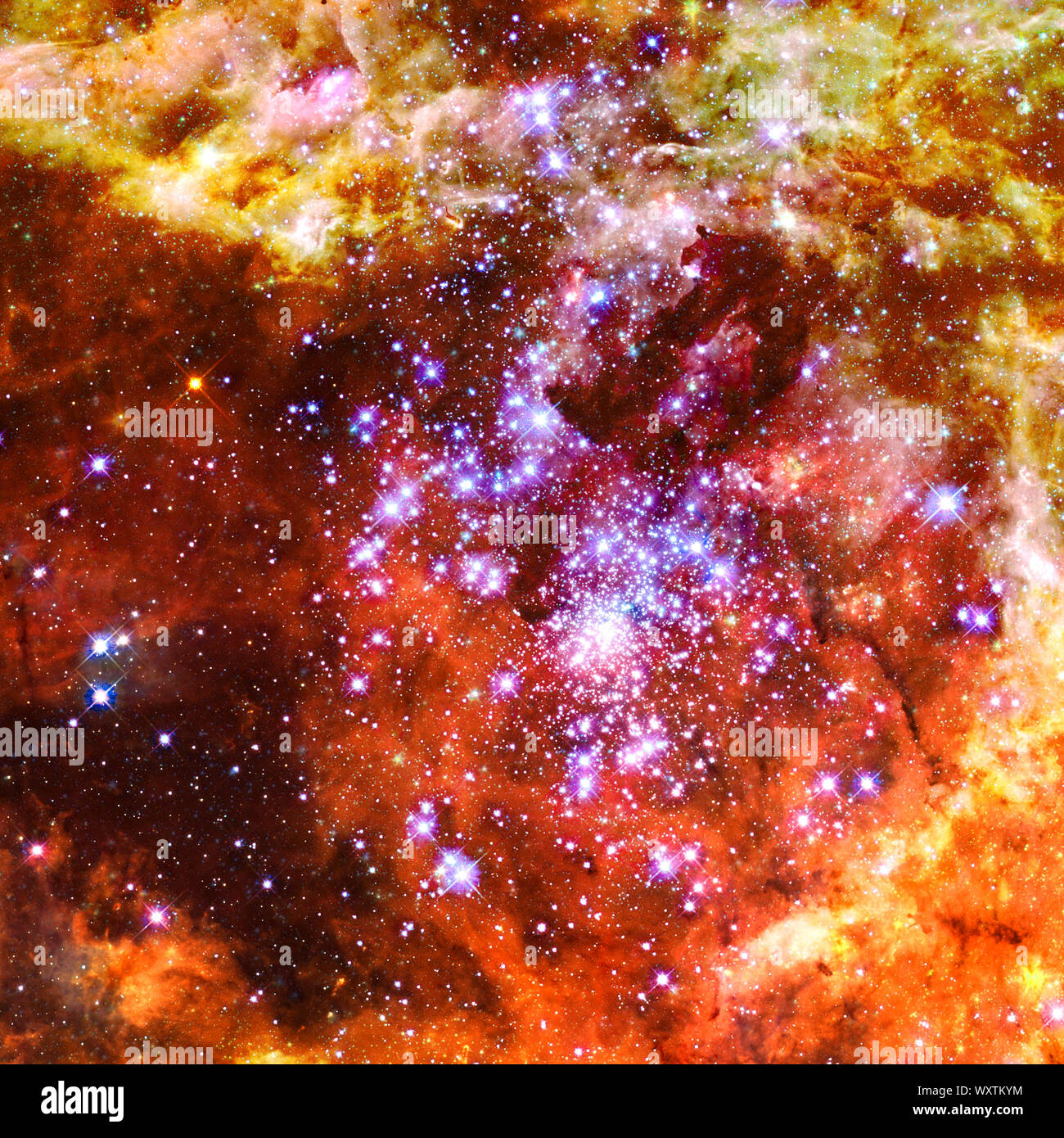 Beauty of endless cosmos. Science fiction wallpaper. Elements of this ...