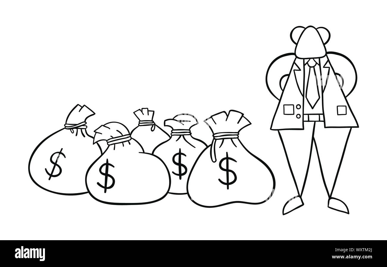 Rich Man Vector Vectors Black and White Stock Photos & Images - Alamy