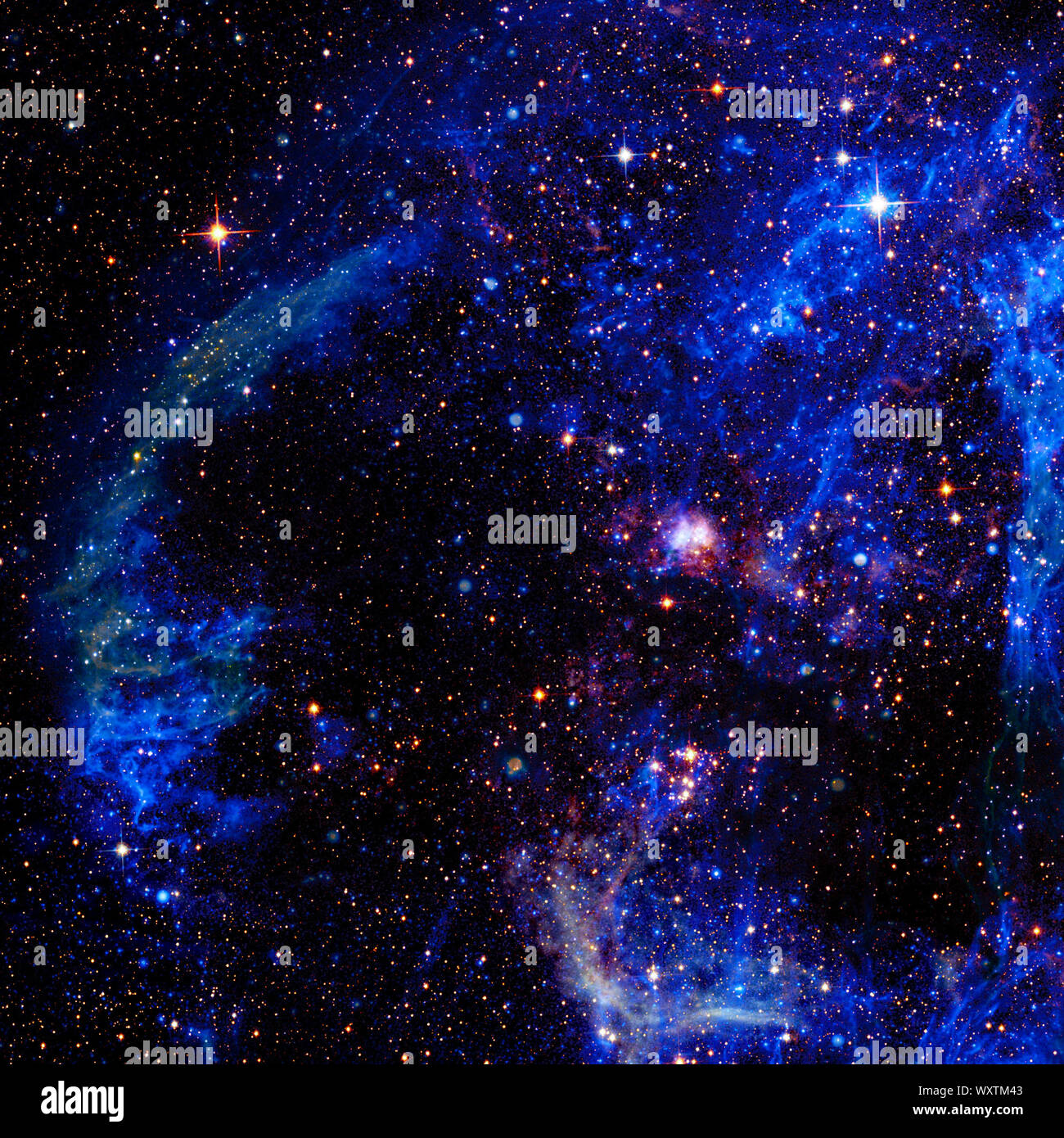 Nebula in outer space. Gas and dust clouds. Elements of this image ...