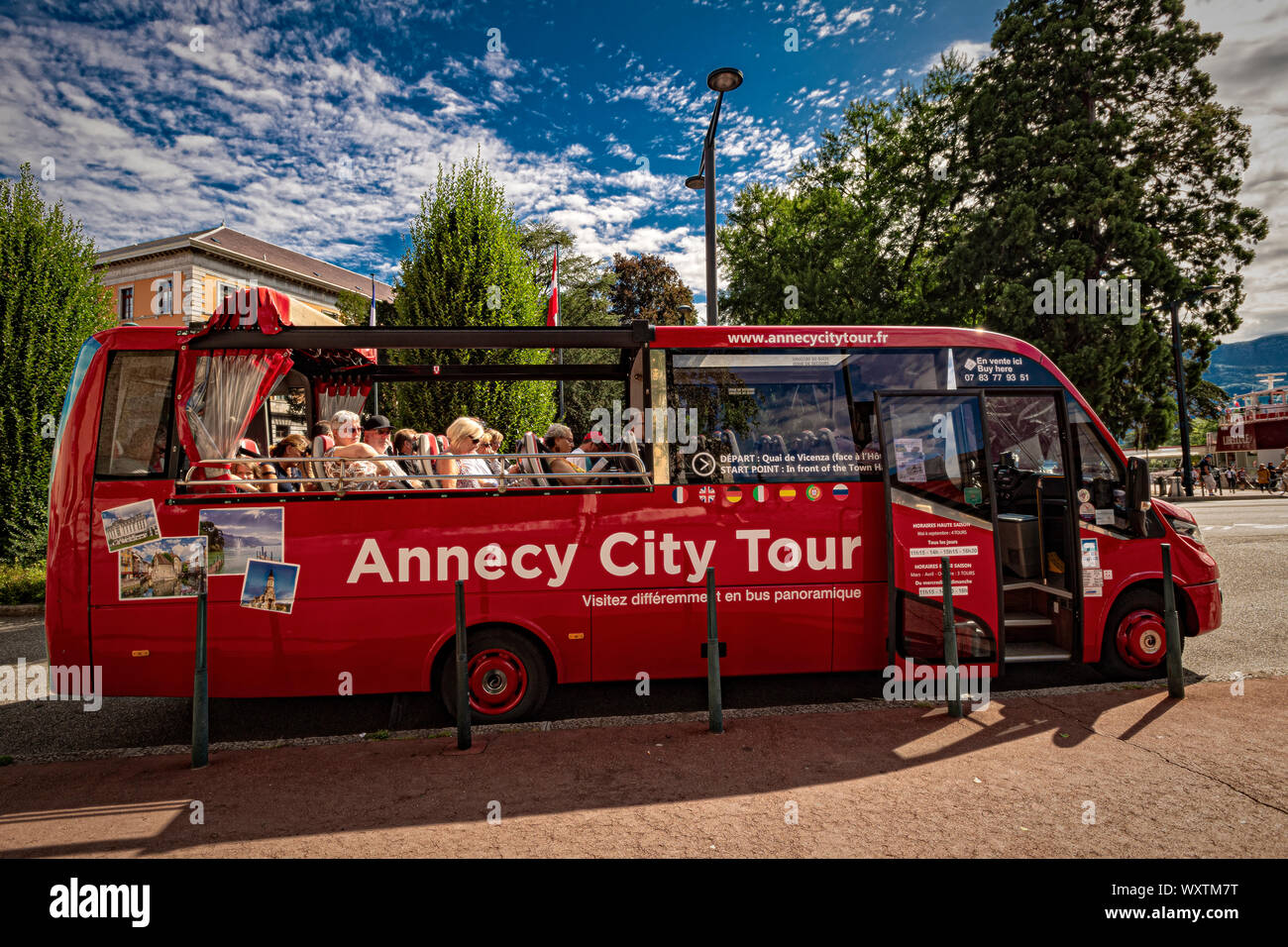 France Haute-Savoie - Annecy - City Tour Bus Stock Photo - Alamy