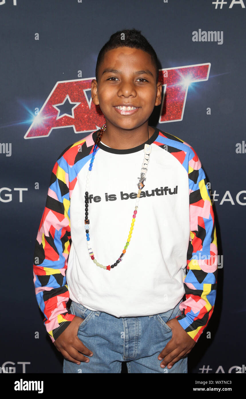 Hollywood, Ca. 17th Sep, 2019. Tyler Butler-Figueroa. "America's Got ...