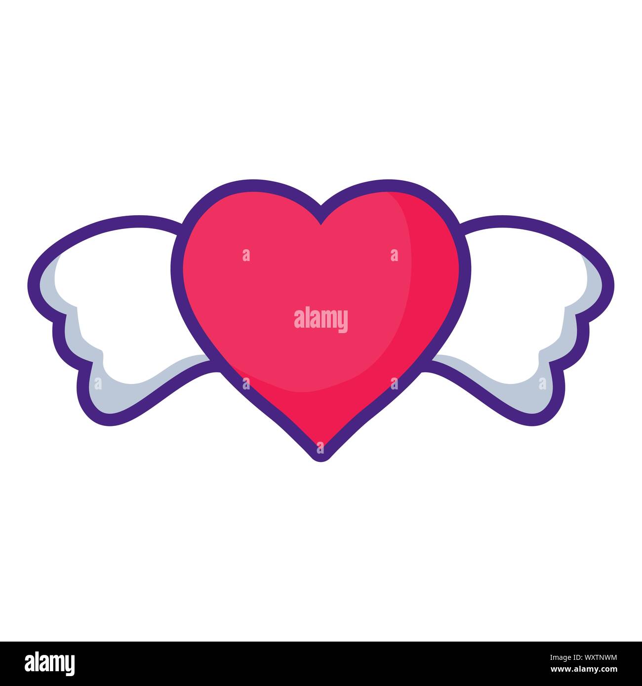 cute heart color love icon vector illustration Stock Vector Image & Art ...