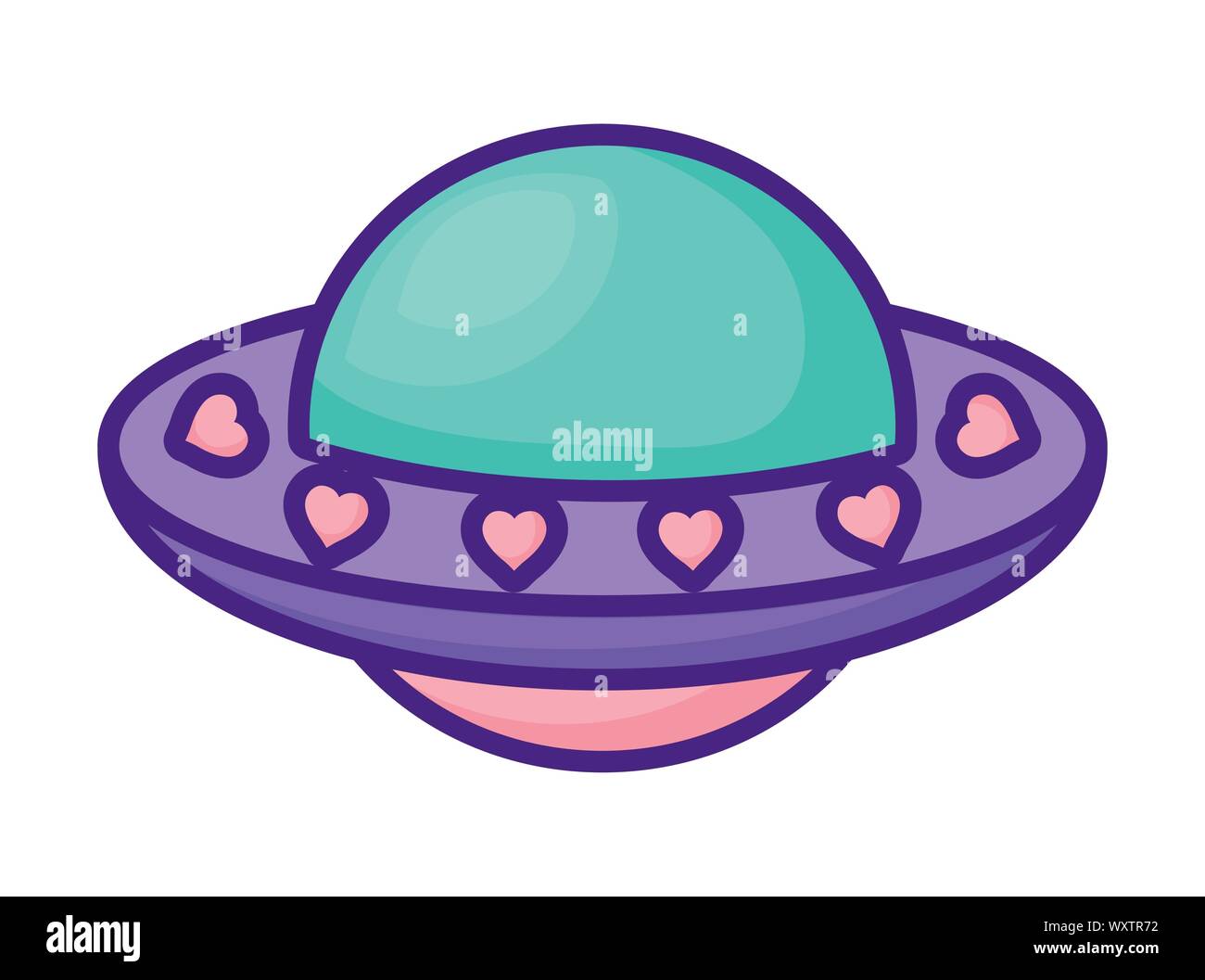 alien retro device with color pastel vector illustration design Stock ...