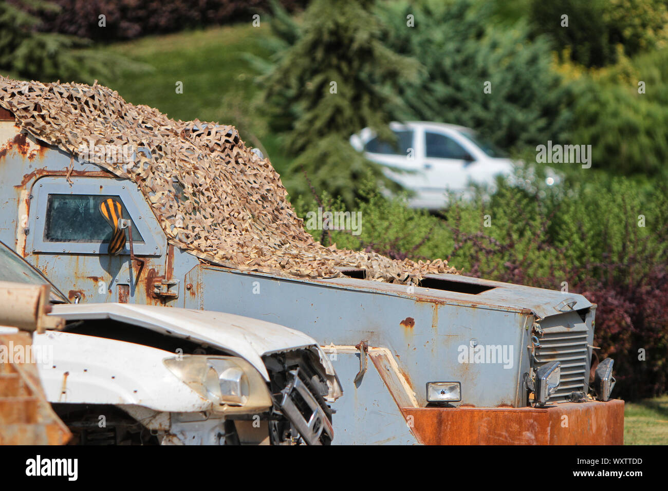 The ISIL suicide car display Stock Photo - Alamy