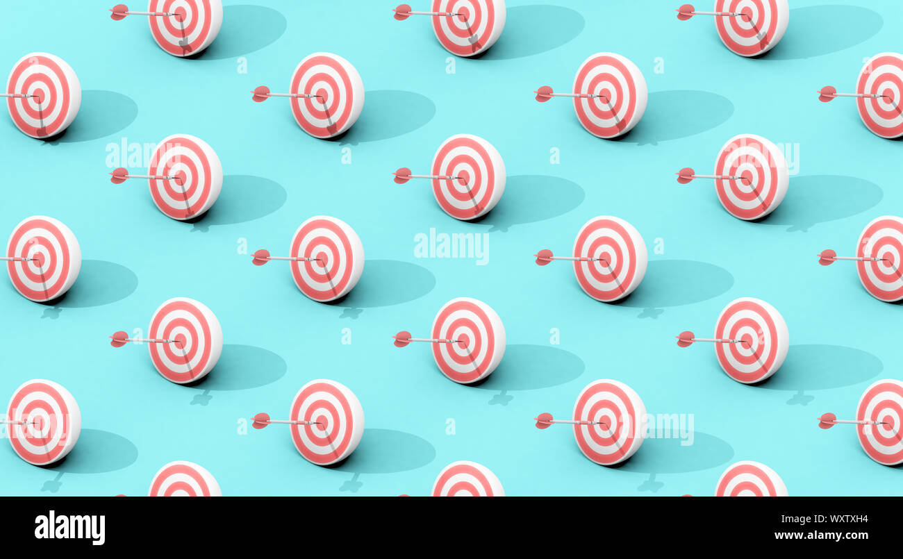 bullseye pattern concept 3d rendering Stock Photo - Alamy