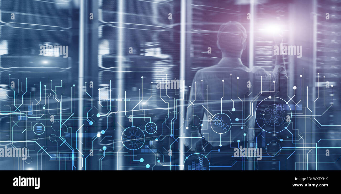 Schematic electronic draft server room information communication ...