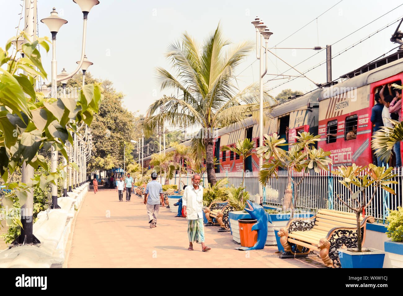 Kolkata, West Bengal, India 1st January, 2019 – Landscape View of ...
