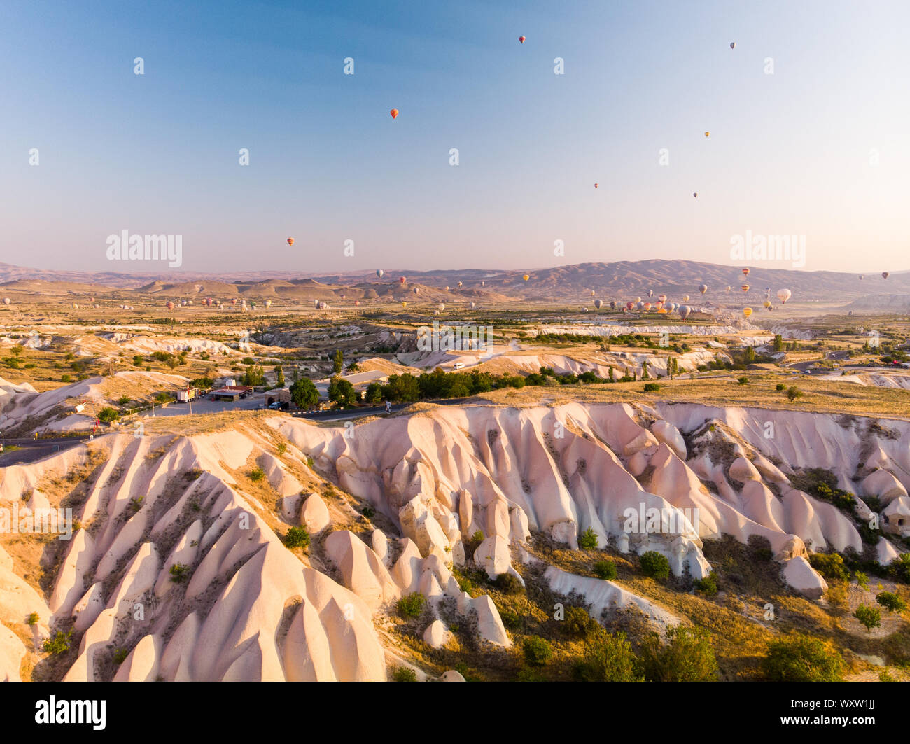Cappadocia aerial, Turkey Stock Photo - Alamy