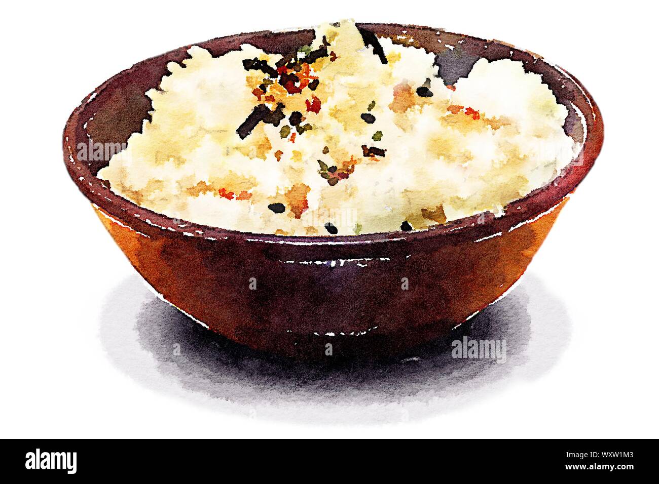 Taiwanese food rice bowl Cut Out Stock Images & Pictures - Alamy
