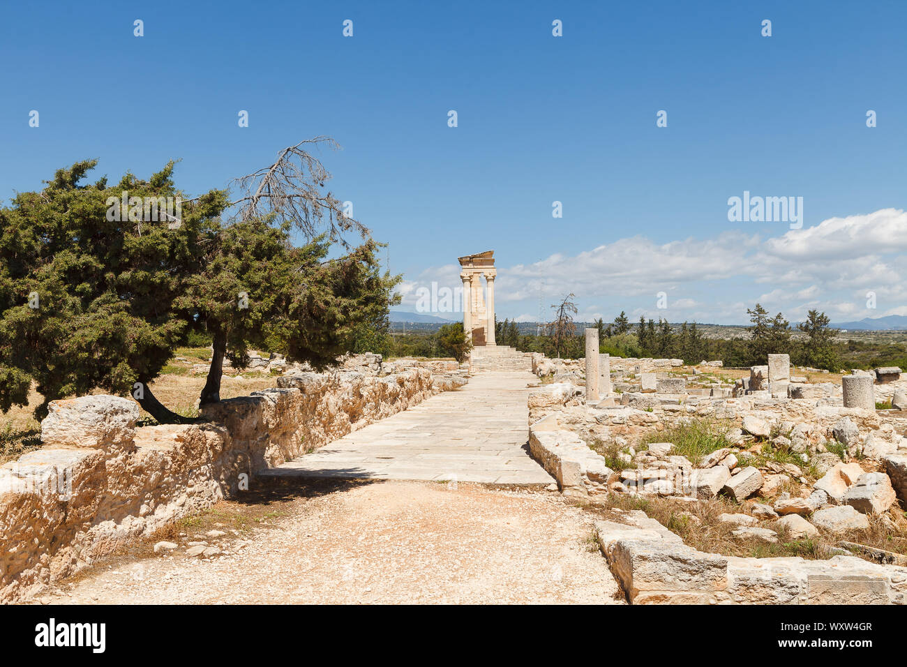The Sanctuary of Apollo Hylates, Cyprus. Ancient ruins Stock Photo - Alamy