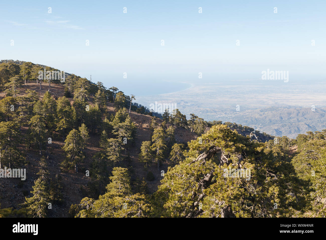 Classic mountain landscape of Cyprus Stock Photo - Alamy