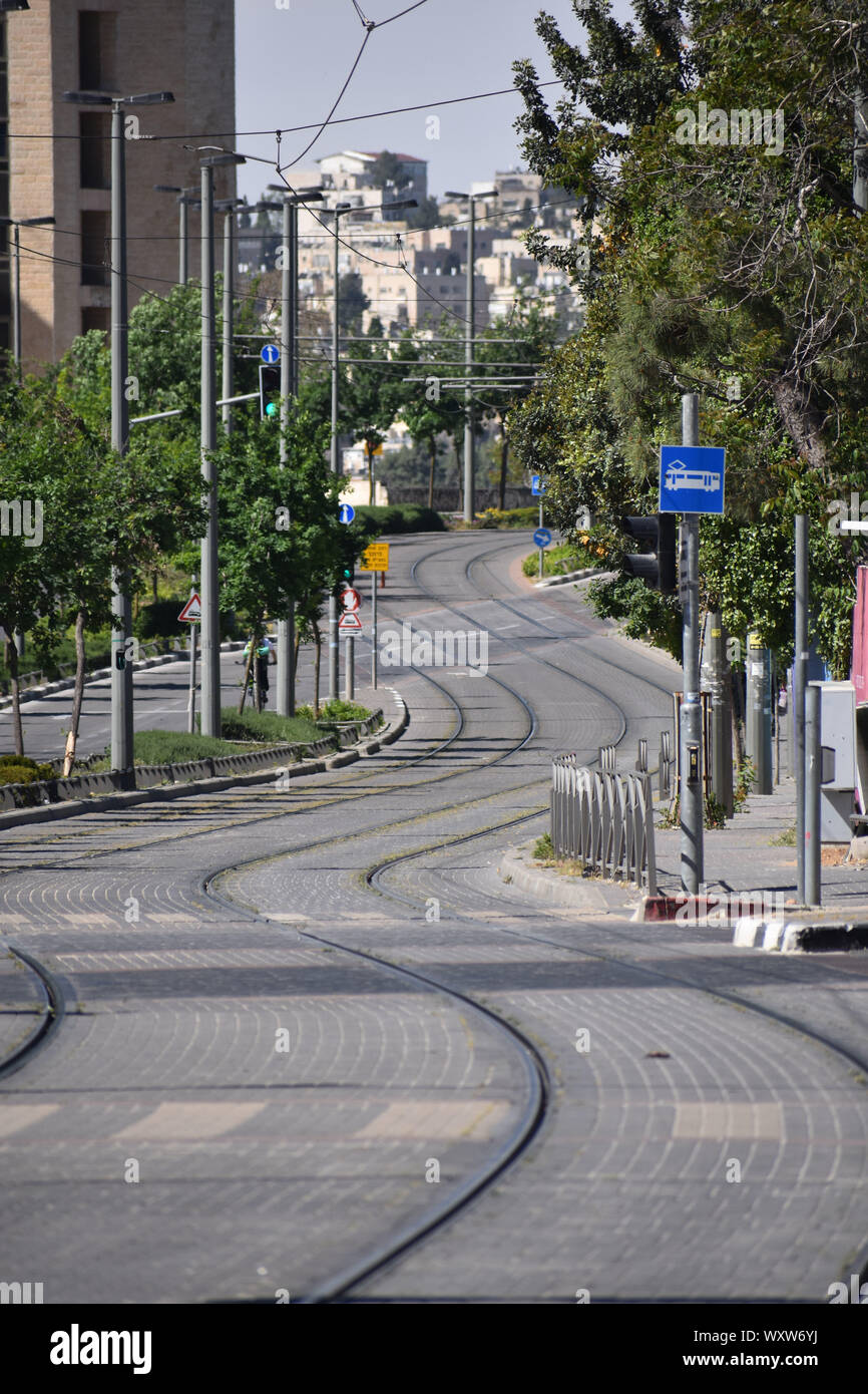 Light rail in jerusalem hi-res stock photography and images - Alamy