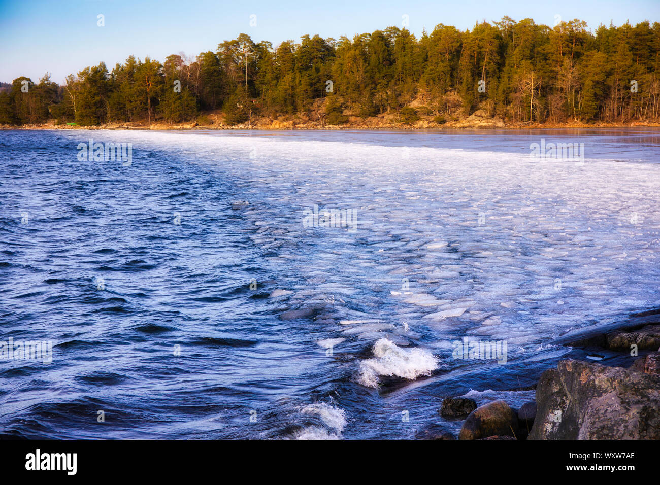 Natural landscape ice drift hi-res stock photography and images - Alamy