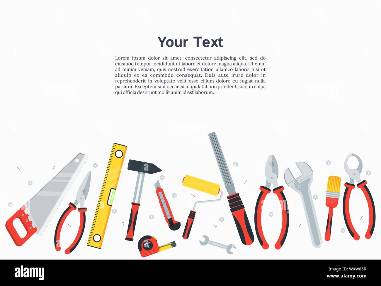 Working with diy tools Stock Vector Images - Alamy