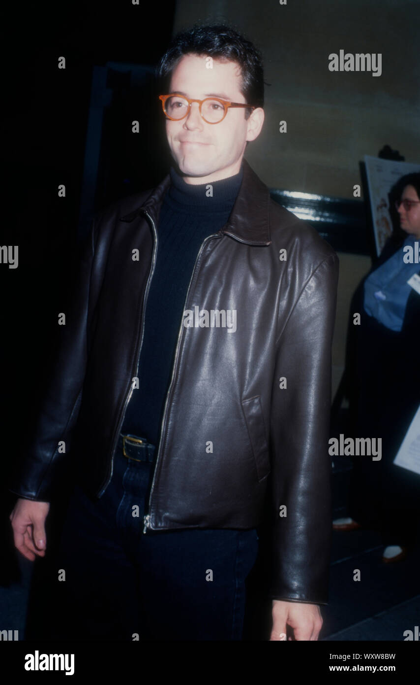 Los Angeles, California, USA 15th December 1994 Actor Matthew Broderick ...
