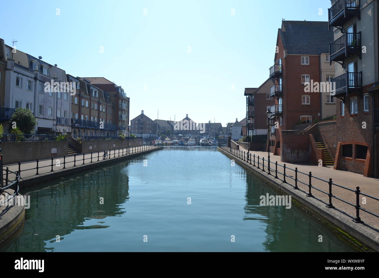 views from the sovereign harbour in eastbourne stunning sunny day Stock ...